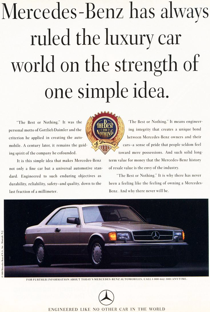 Stuttgart Madness! 10 Classic Mercedes-Benz Ads | The Daily Drive ...