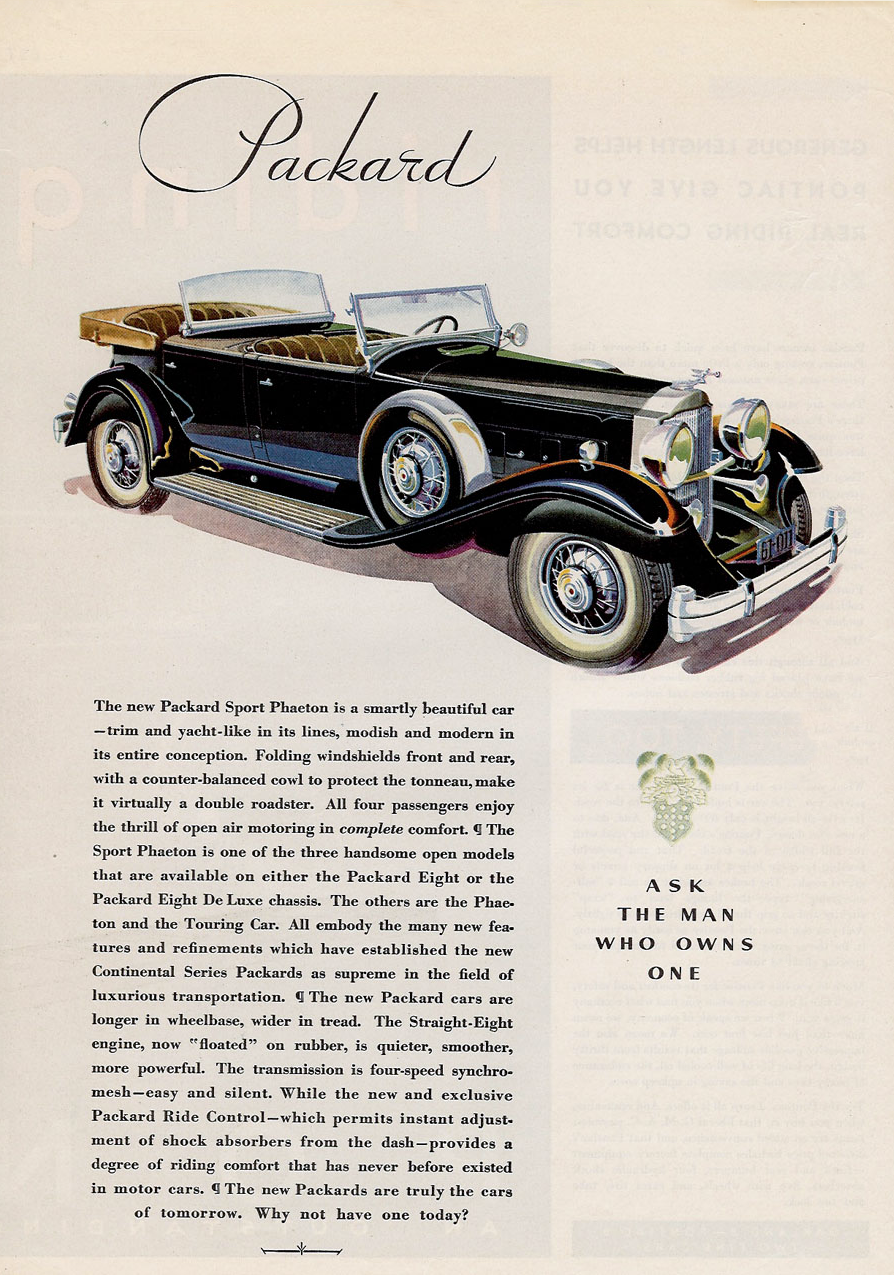 "The Man Who Owns One" Madness! 10 Classic Packard Ads | The Daily ...