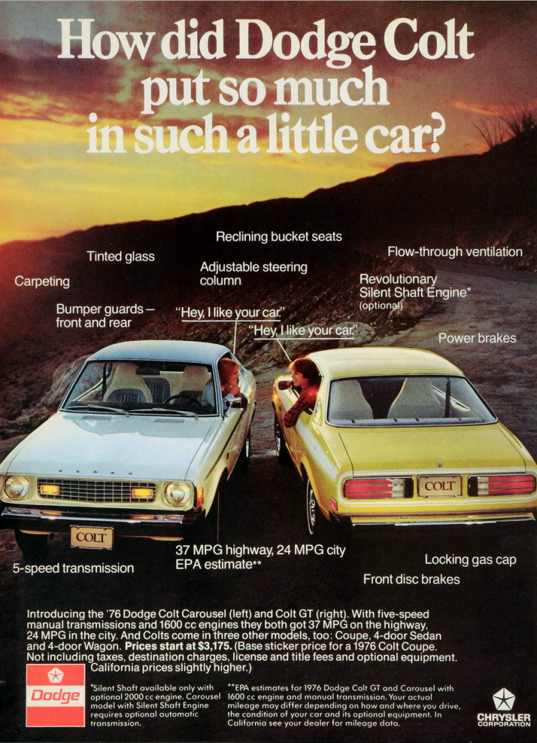 Model-Year Madness! 10 Classic Ads From 1976 | The Daily Drive ...