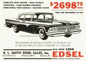 Dead-Brand Madness! 10 Classic Edsel Ads | The Daily Drive | Consumer ...