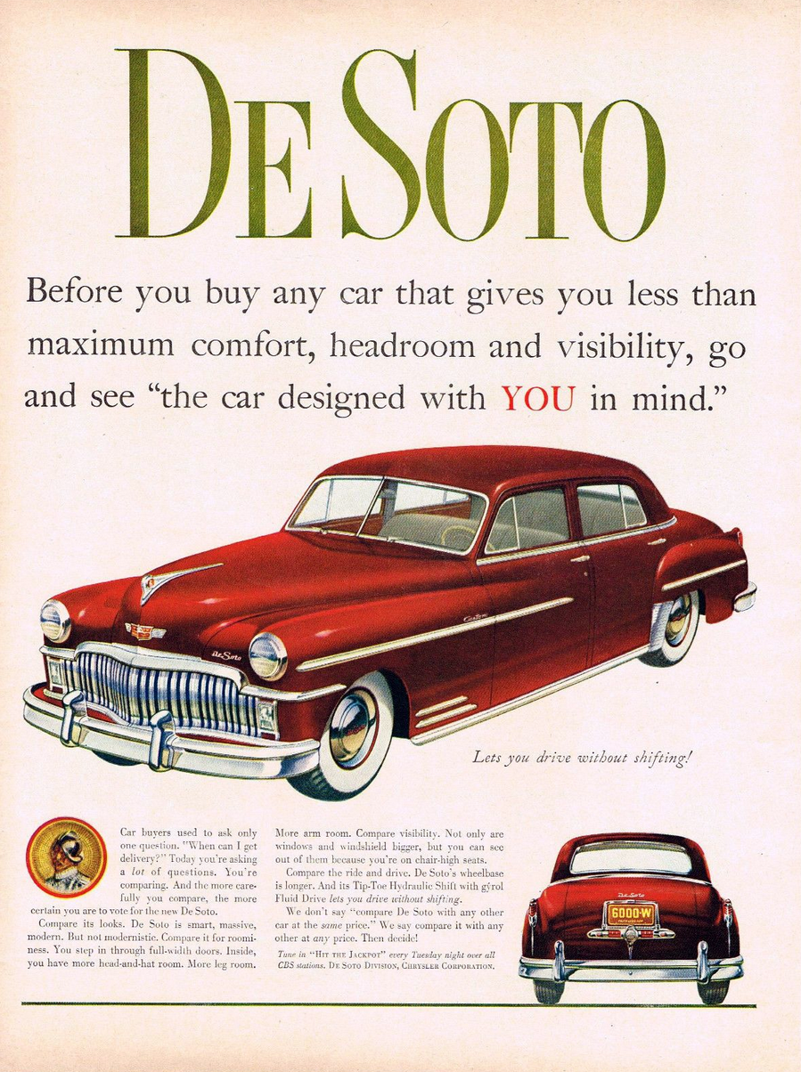 10 Classic DeSoto Ads: Dead Brand Madness! | The Daily Drive | Consumer ...