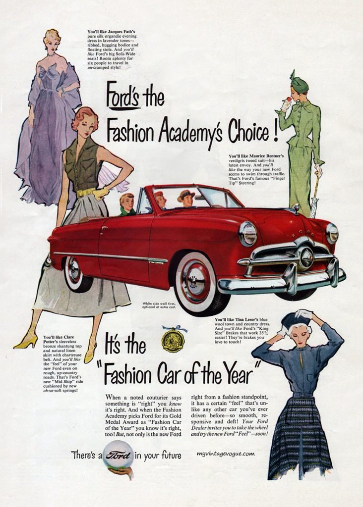 Designer Madness! Fashion in Classic Car Ads (Gallery) | The Daily ...