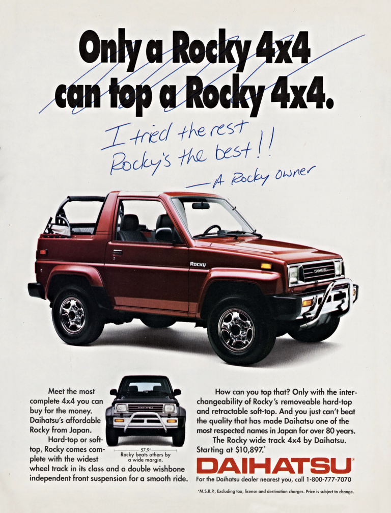 4WD Madness! A Gallery of Mini SUV Ads | The Daily Drive | Consumer Guide®