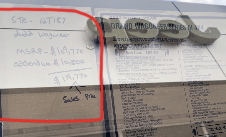 Monroney Markup: A Look At Dealer Addendum Stickers (Gallery) | The ...